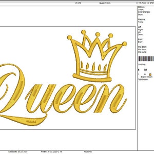 Queen Machine Embroidery Designs, Instantly Download - Etsy