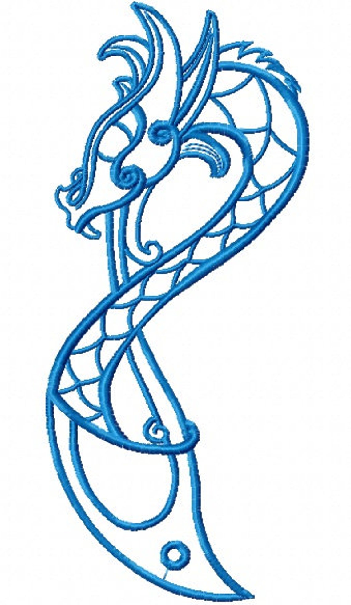 Celtic Dragon Machine Embroidery Design Instantly Download - Etsy