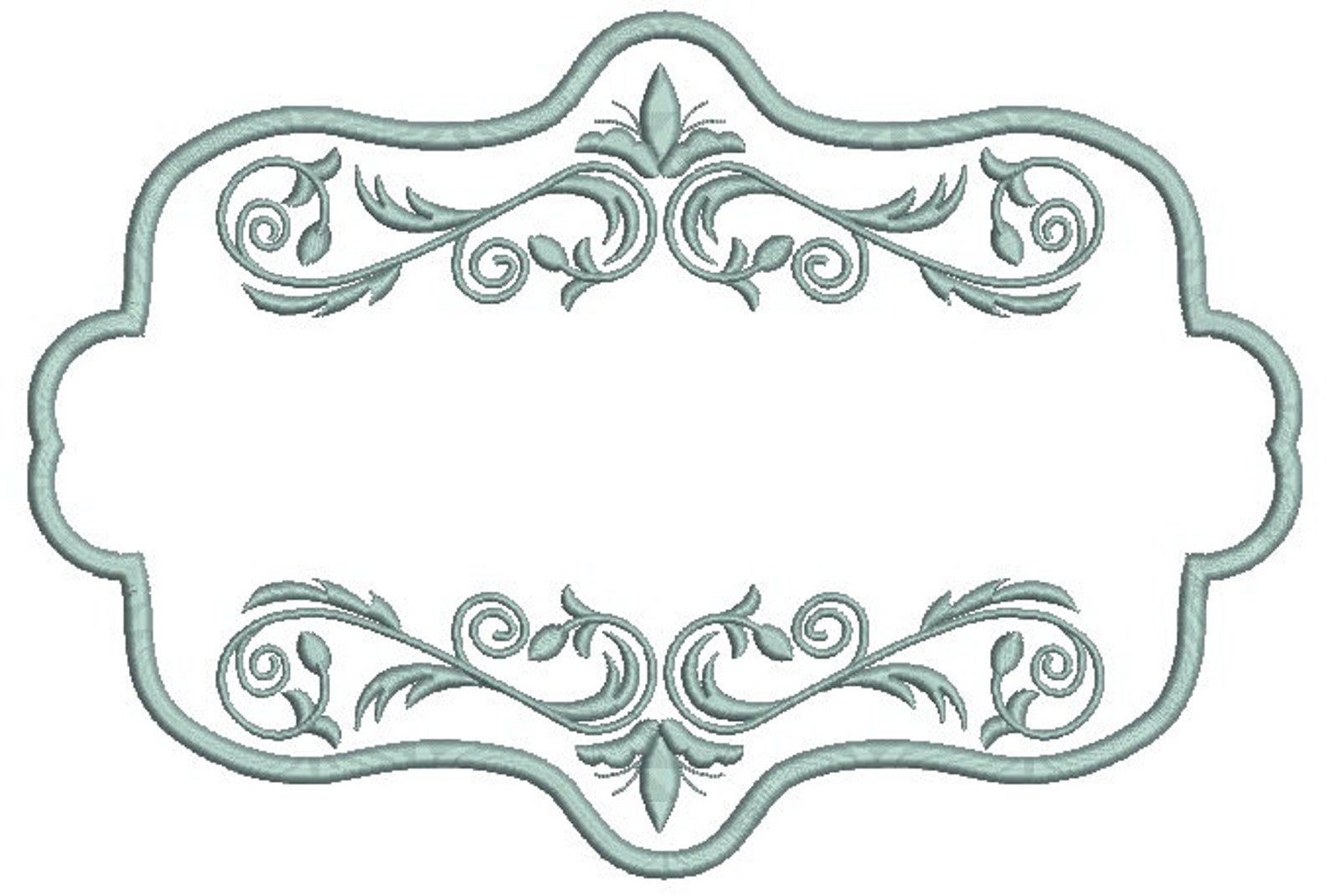 Frame Embroidery Design Name Frame Machine Embroidery Design | Etsy