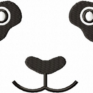 Panda Face, Eyes and Nose Machine Embroidery Designs, Instantly ...