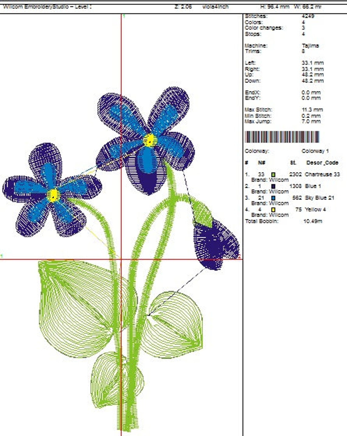Violet / Viola Machine Embroidery Design - Etsy