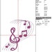 Musical Notes / Musical Pattern Machine Embroidery Designs, Instantly ...