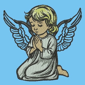 Angel Machine Embroidery Design - Etsy