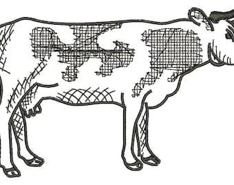 Holstein Cow Embroidery Design - Etsy