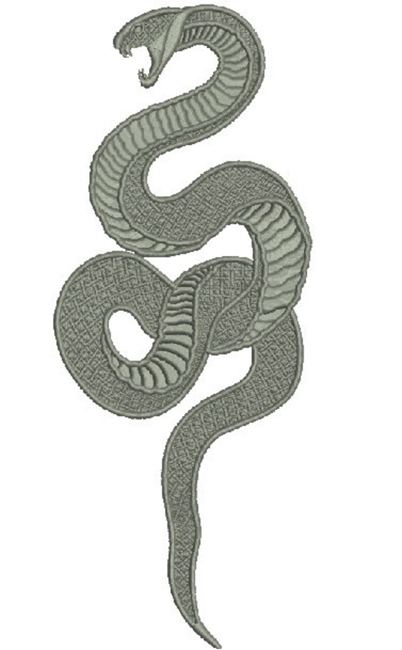 Snake Machine Embroidery Design Instantly Download - Etsy