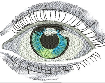 Dolls Eyes Machine Embroidery Design Instant Download - Etsy