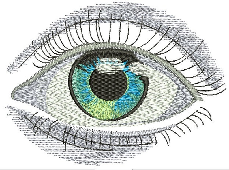 Realistic Eye / Dolls Eyes Machine Embroidery Design Instant | Etsy