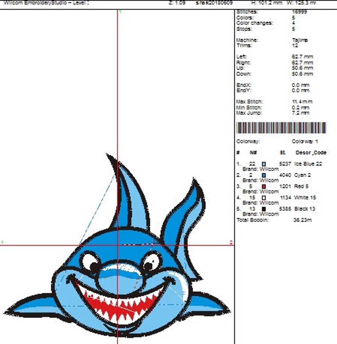 Shark machine embroidery design instantly download | Etsy