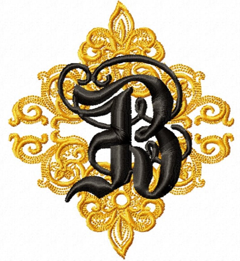 Victorian Style Alphabet / Monogram Alphabet Machine | Etsy