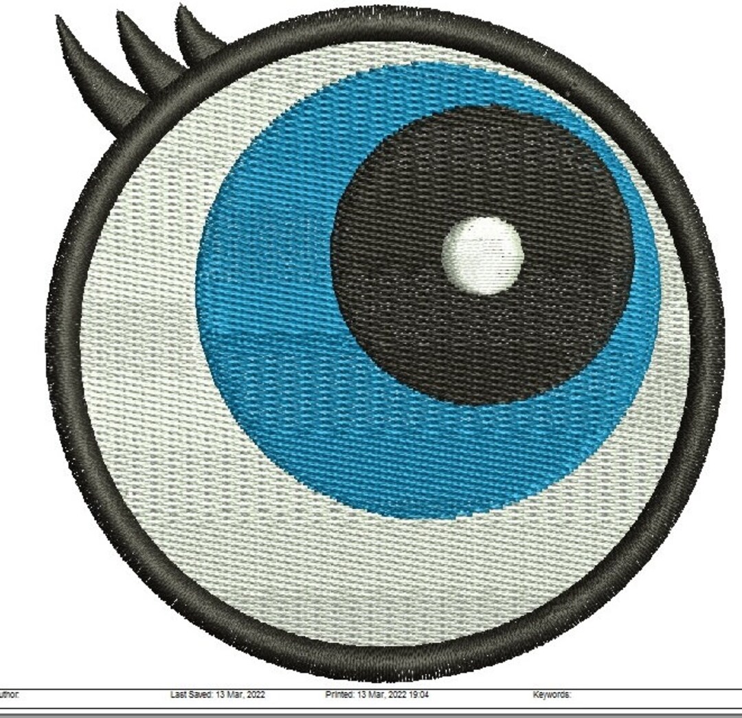 Big Eye / Eyes for a Plush Toy Machine Embroidery Designs, Instantly ...