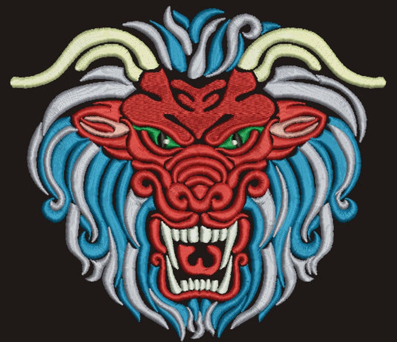 Dragon Machine Embroidery Design Instantly Download - Etsy
