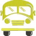 Bus Machine Embroidery Design, Instantly Download - Etsy