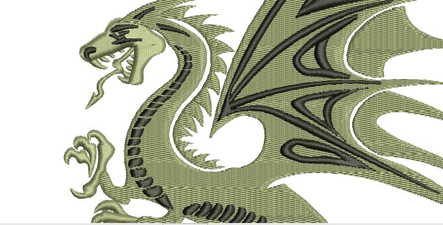 Dragon Machine Embroidery Design Instantly Download - Etsy