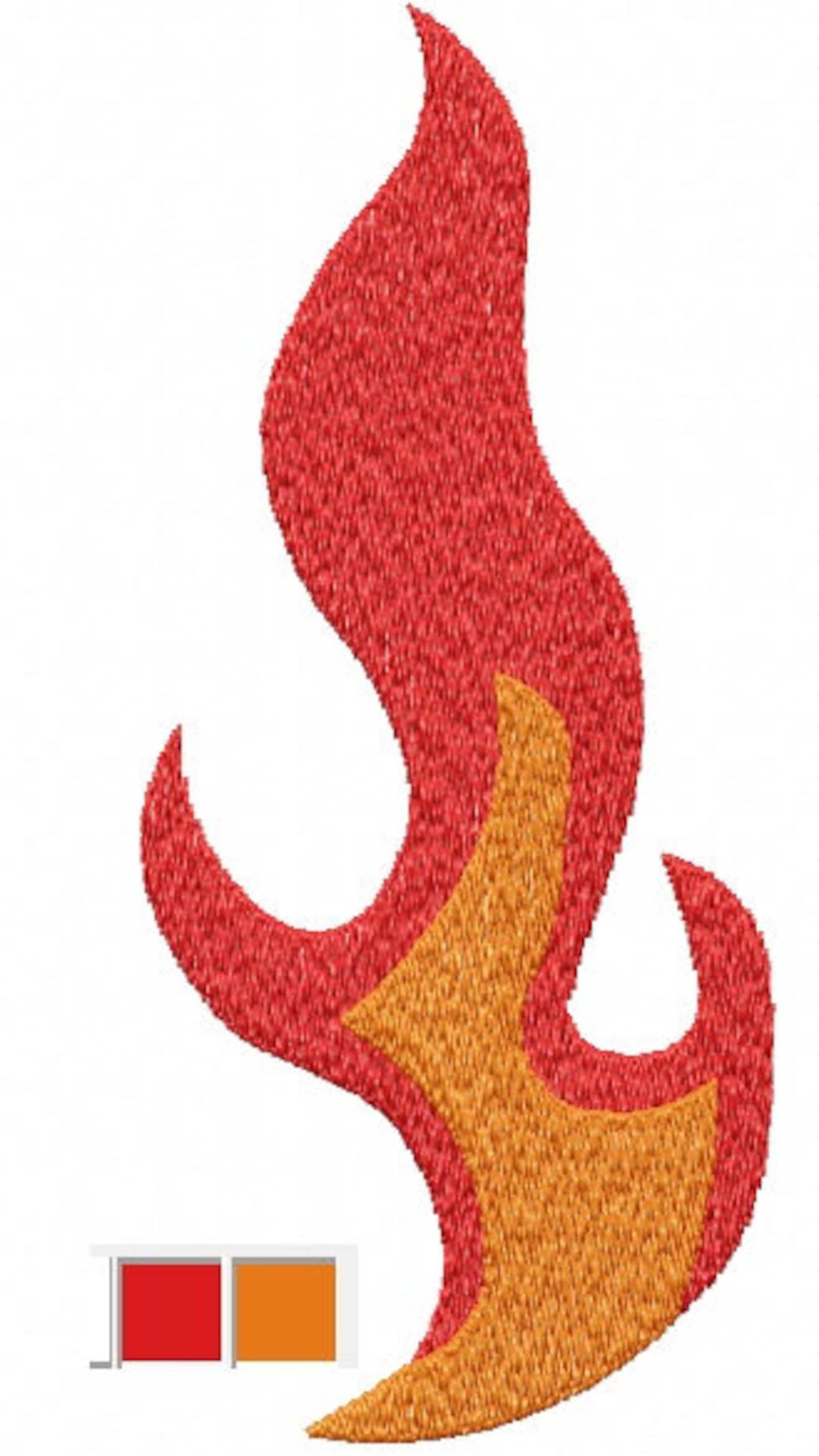 Flame Fire Machine Embroidery Design - Etsy