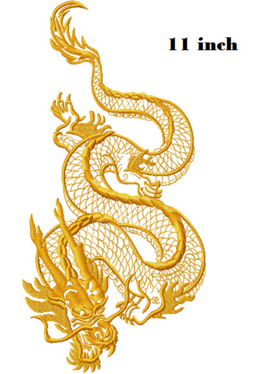 Chinese Dragon Machine Embroidery Design Instantly Download - Etsy