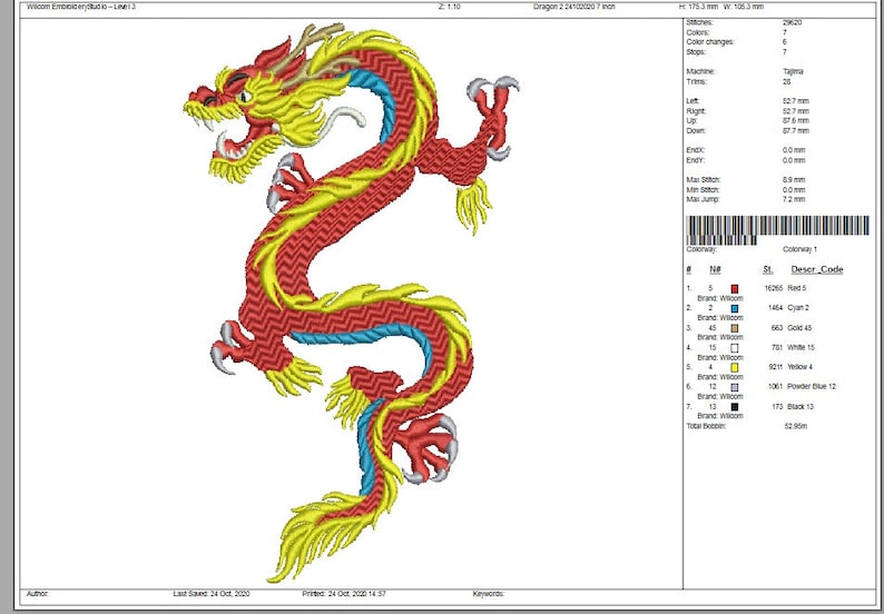 Dragon Machine Embroidery Design Instantly Download - Etsy