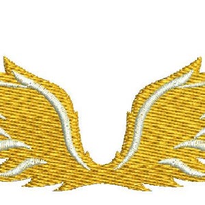 Wings Machine Embroidery Design Digital File Instant Download - Etsy