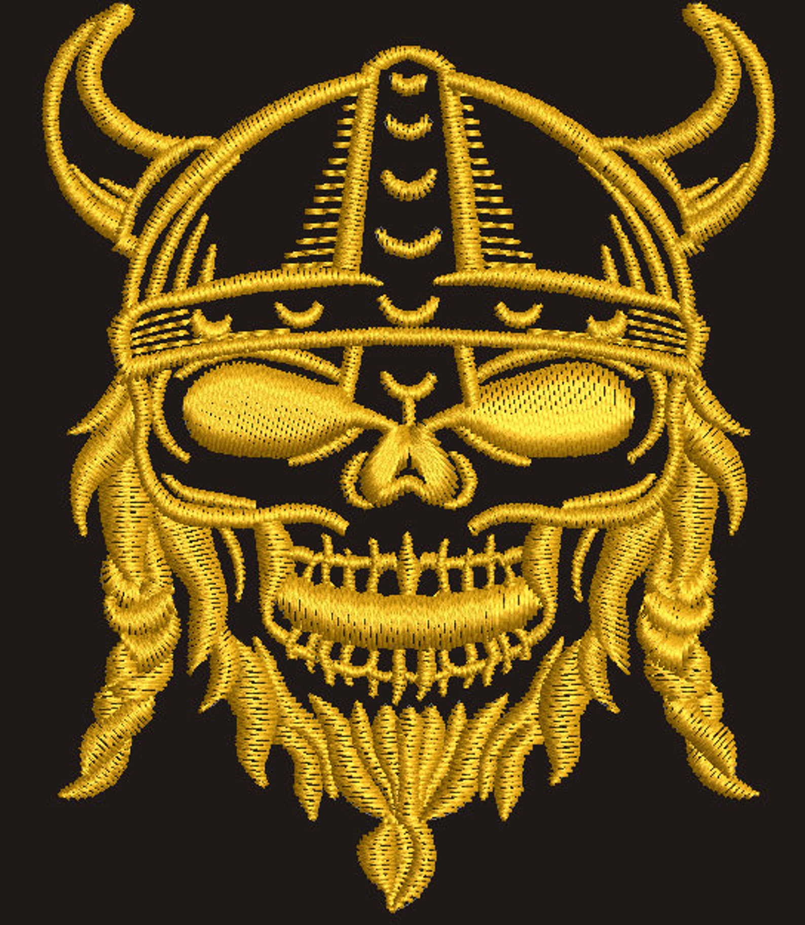 Viking Skull Machine Embroidery Design Instantly Download | Etsy