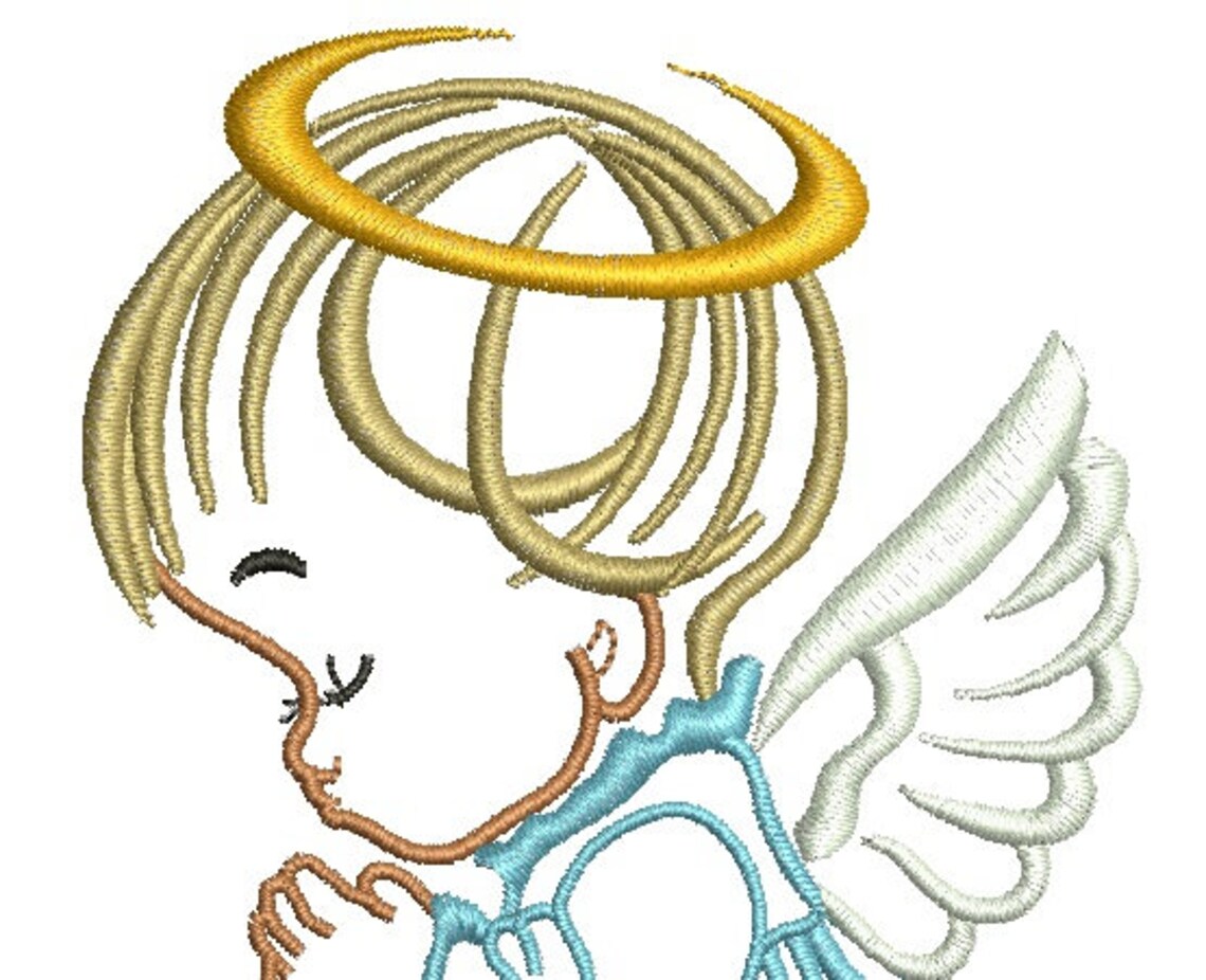 Little Angel Machine Embroidery Design | Etsy