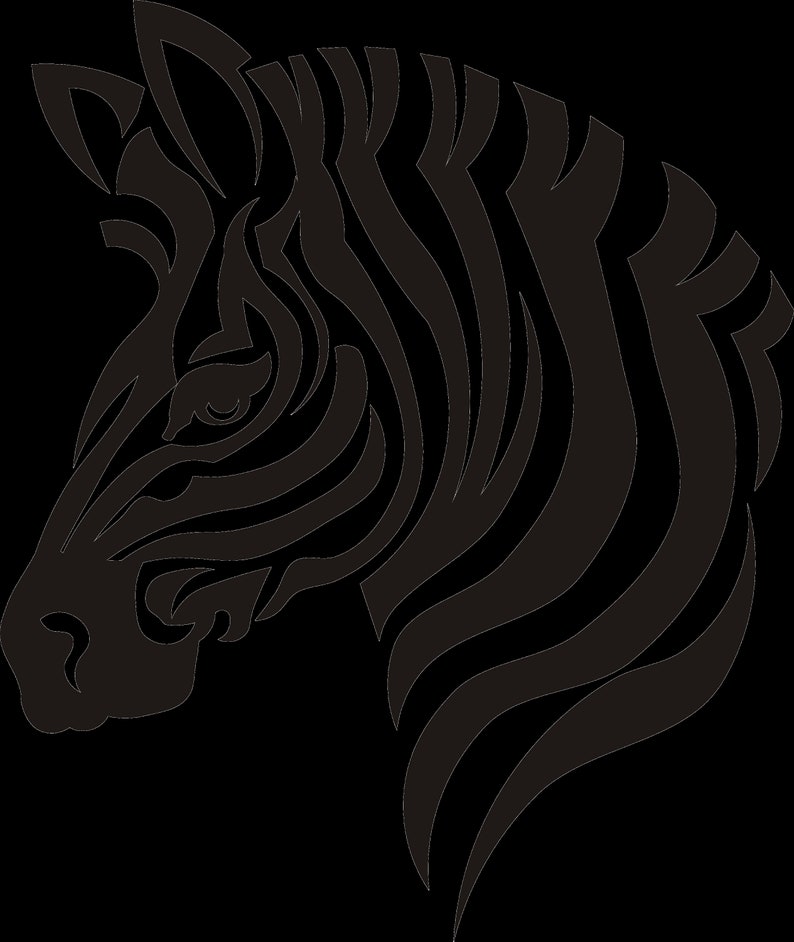 Zebra Head Zebra Face SVG. Dxf PNG. EPS. Jpg Big Size 300 | Etsy Canada