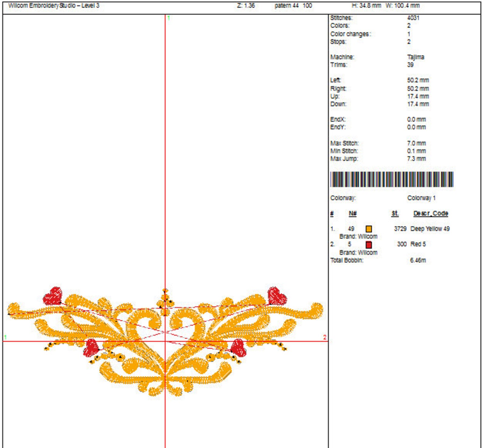 Gold Openwork Pattern and Hearts Machine Embroidery Design - Etsy