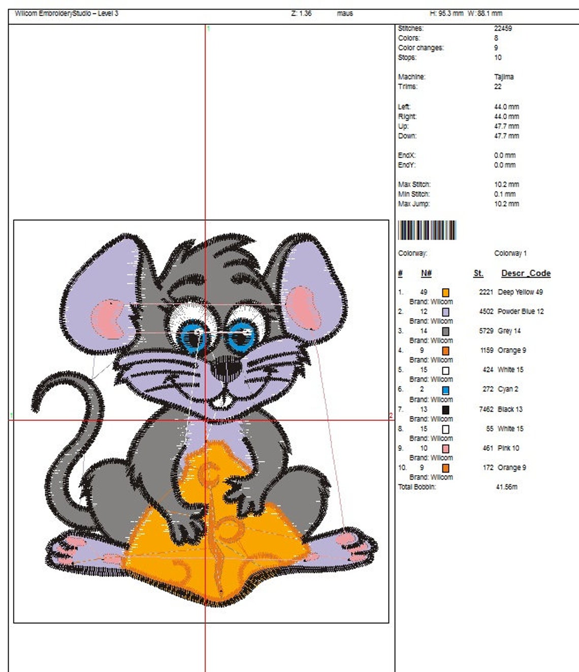 Mouse Embroidery Design Machine Embroidery Designs Instantly | Etsy