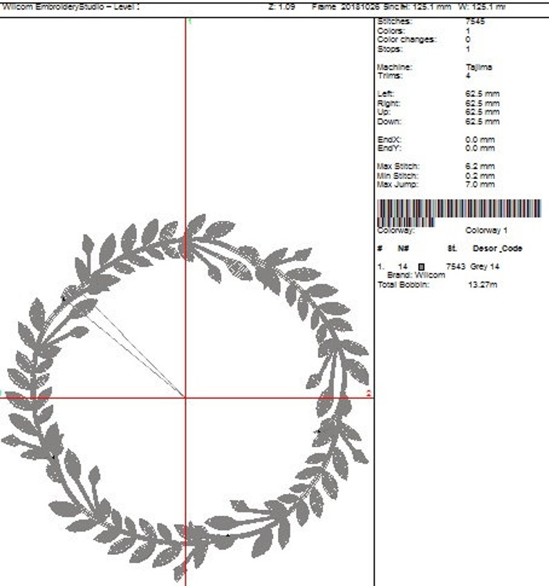 Floral Frame for Monogram / Monogram Frame Machine Embroidery | Etsy