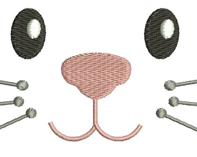 Bunny Face Easter Embroidery Face Embroidery Rabbit Machine - Etsy