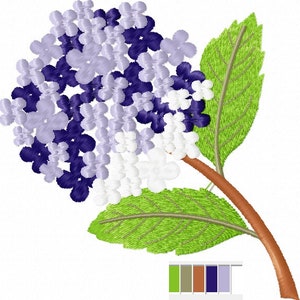 Hydrangea Flower Machine Embroidery Designs, Instantly Download - Etsy