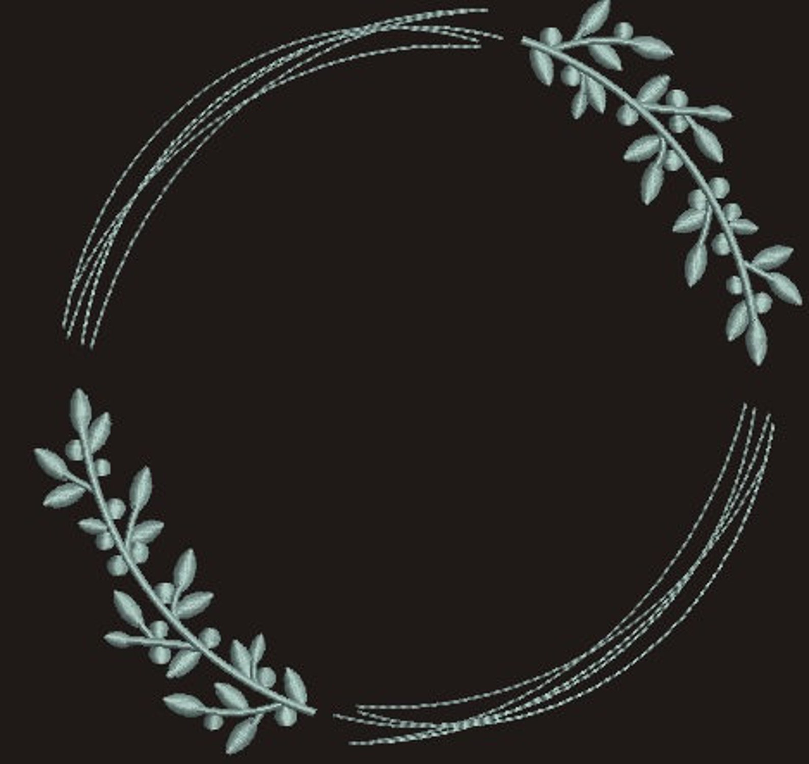 Round Frame for Wedding Monogram / Monogram Frame Machine - Etsy