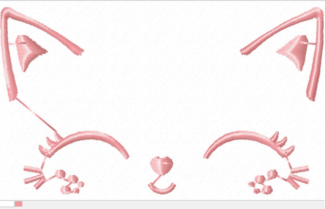 Cat Face Machine Embroidery Design Instant Download - Etsy