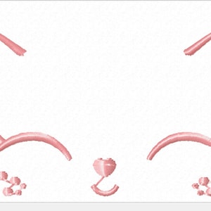 Cat Face Machine Embroidery Design, Instant Download - Etsy
