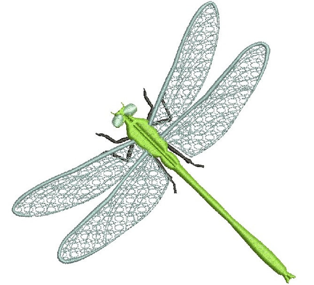 Dragonfly Machine Embroidery Design - Etsy