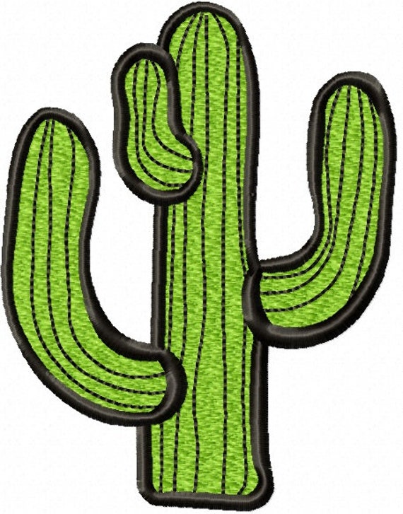Cactus Machine Embroidery Design Instantly Download - Etsy