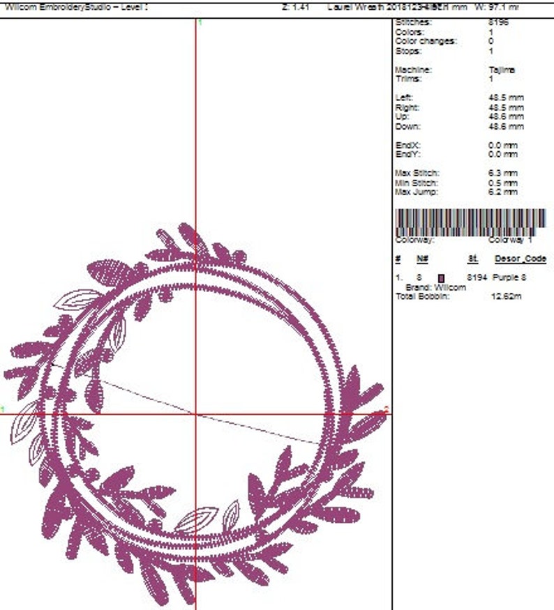 Laurel Wreath for Monogram / Monogram Frame Machine Embroidery - Etsy