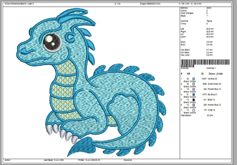 Dragon Machine Embroidery Design Instantly Download - Etsy