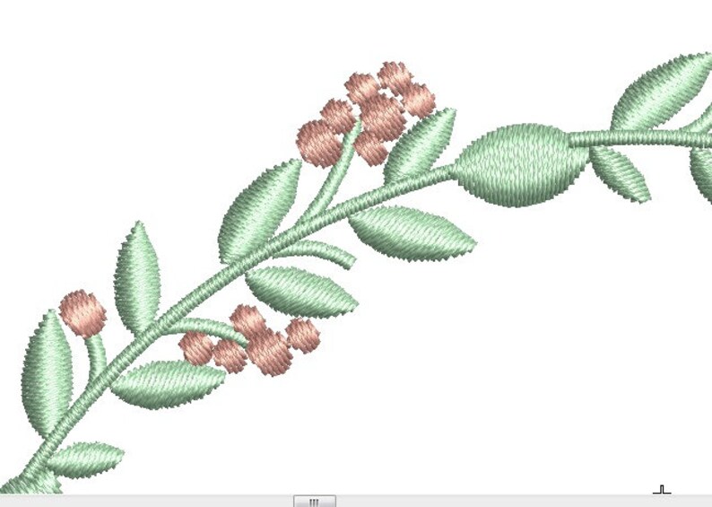 Floral Frame for Monogram / Monogram Frame Machine Embroidery | Etsy