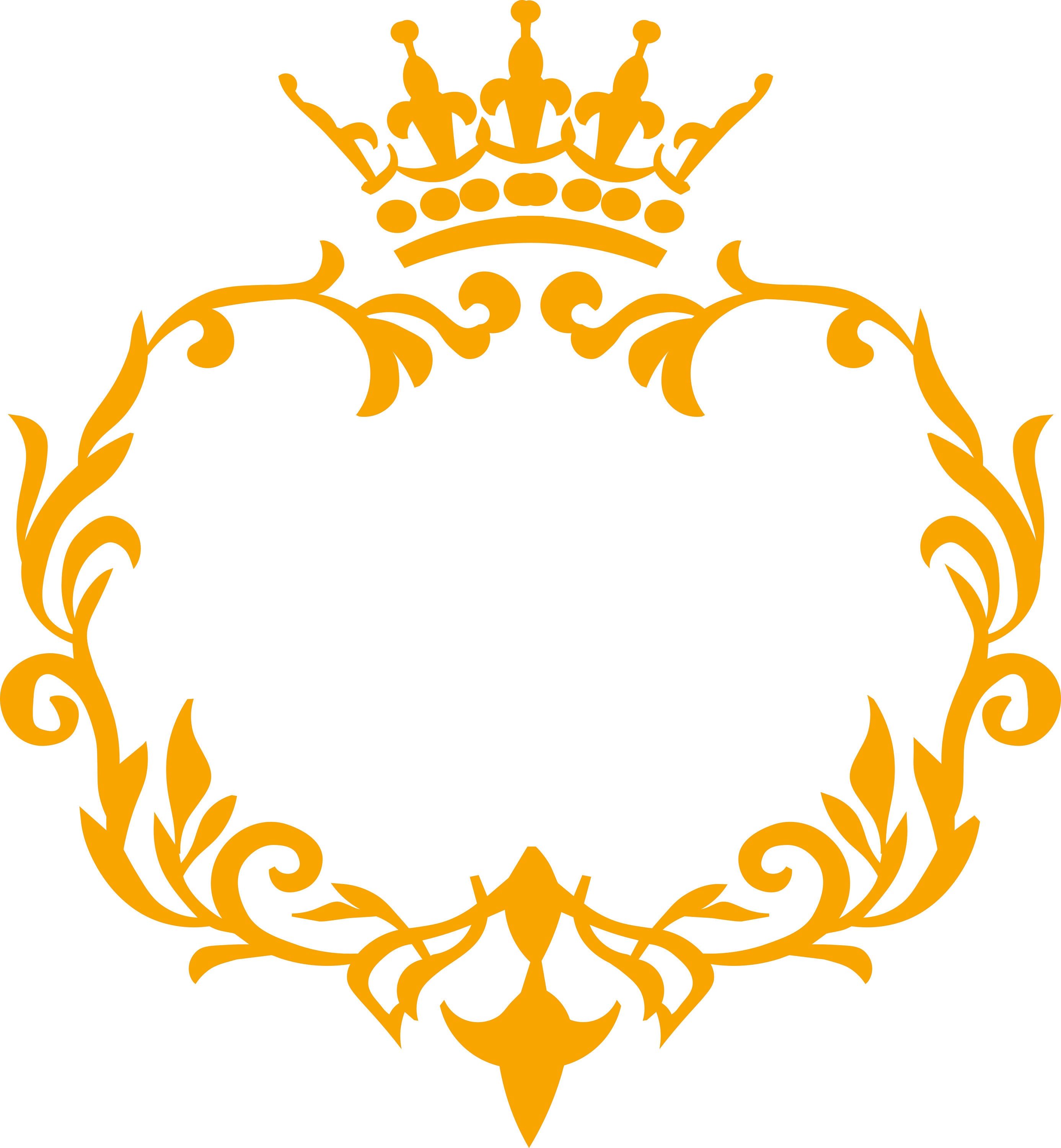 Monogram Frame With Crown SVG. Dxf PNG. EPS. Jpg Big Size 300 - Etsy