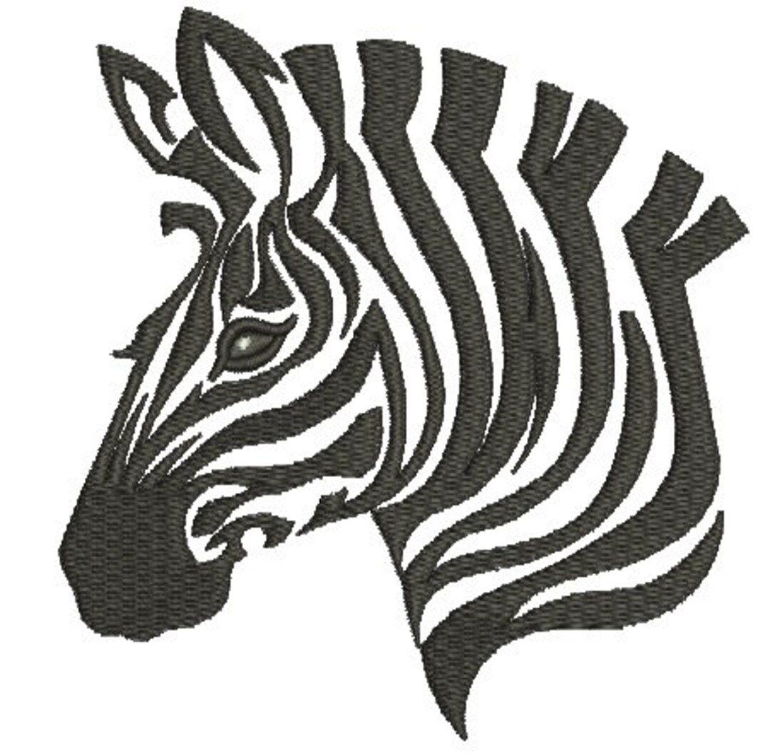 Zebra Face Machine Embroidery Designs, Instantly Download - Etsy