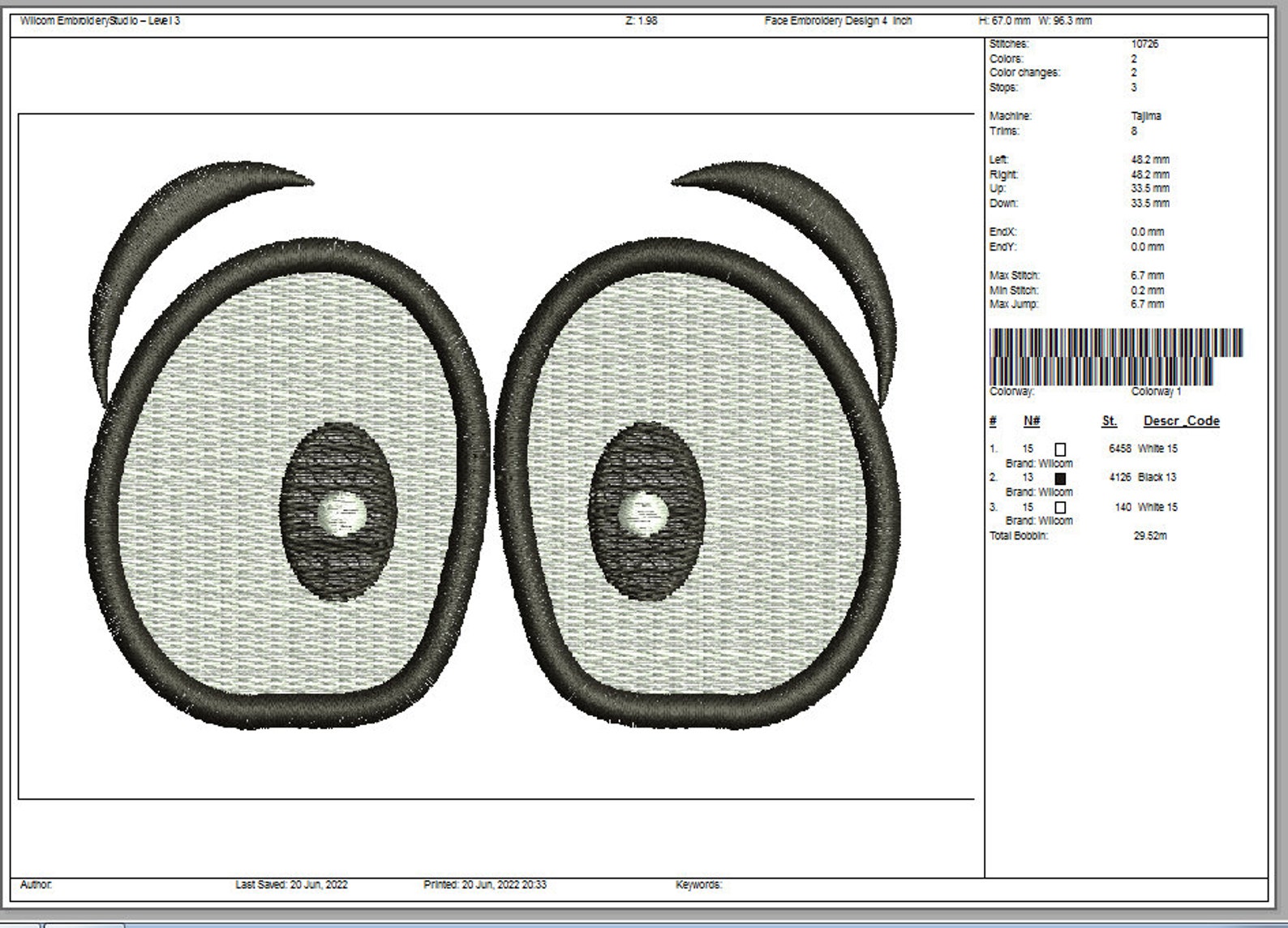 Cartoon Toy Eyes soft Plush Doll Machine Embroidery Designs - Etsy