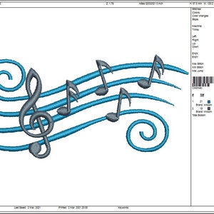 Musical Notes, Music, Notes Machine Embroidery Designs, Instantly ...