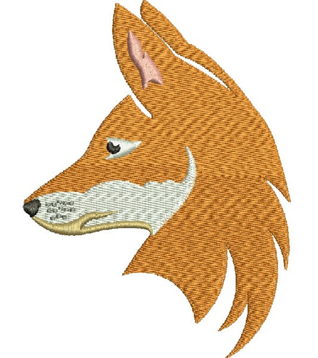 Fox Machine Embroidery Design - Etsy