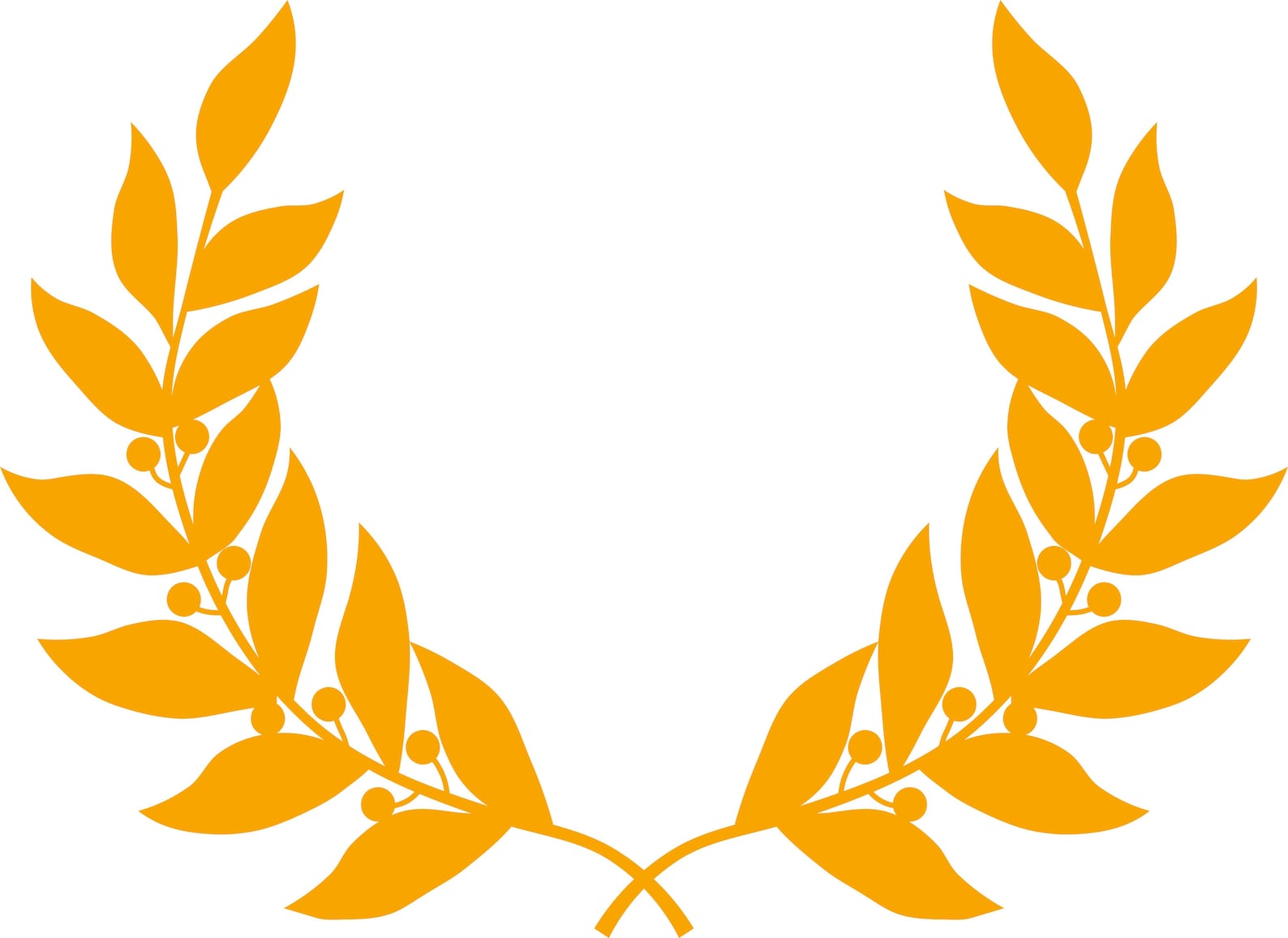 Gold Lorbeerkranz SVG. dxf, PNG. EPS. jpg große Größe 300 dpi - Etsy.de