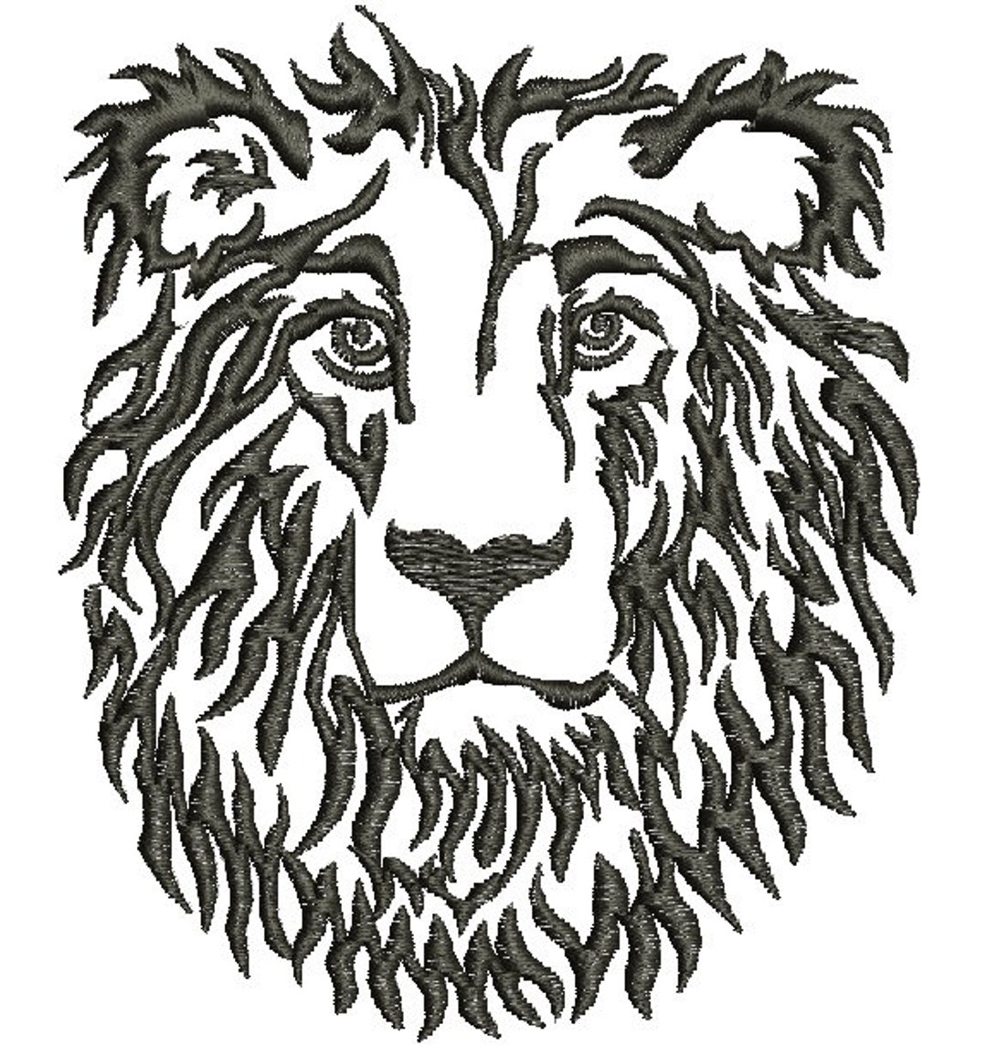 Lion Machine Embroidery Designs, Instantly Download - Etsy
