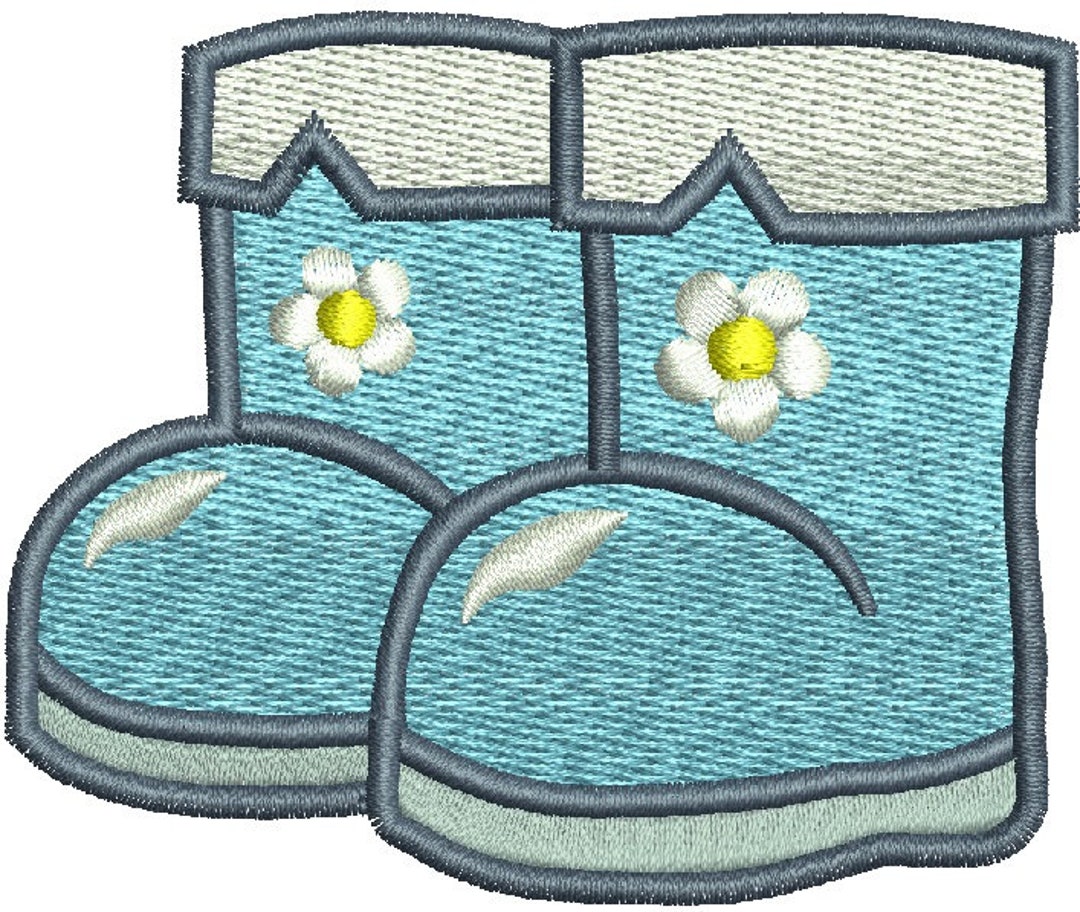 Boots Machine Embroidery Design - Etsy