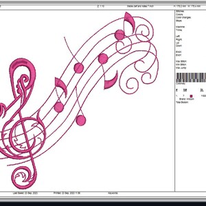Musical Notes, Music, Notes Machine Embroidery Designs, Instantly ...