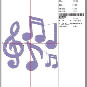 Musical Notes, Music, Notes Machine Embroidery Designs, Instantly ...