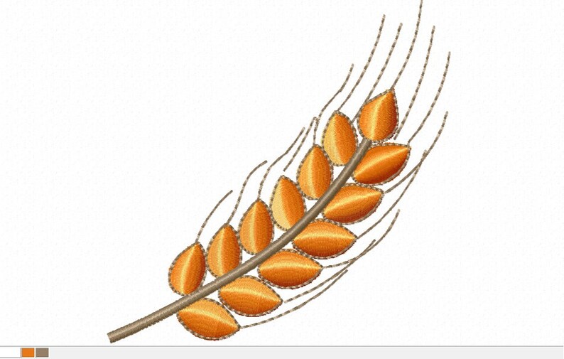 Wheat Machine Embroidery Design digital File. | Etsy