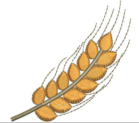 Wheat Machine Embroidery Design digital File. | Etsy