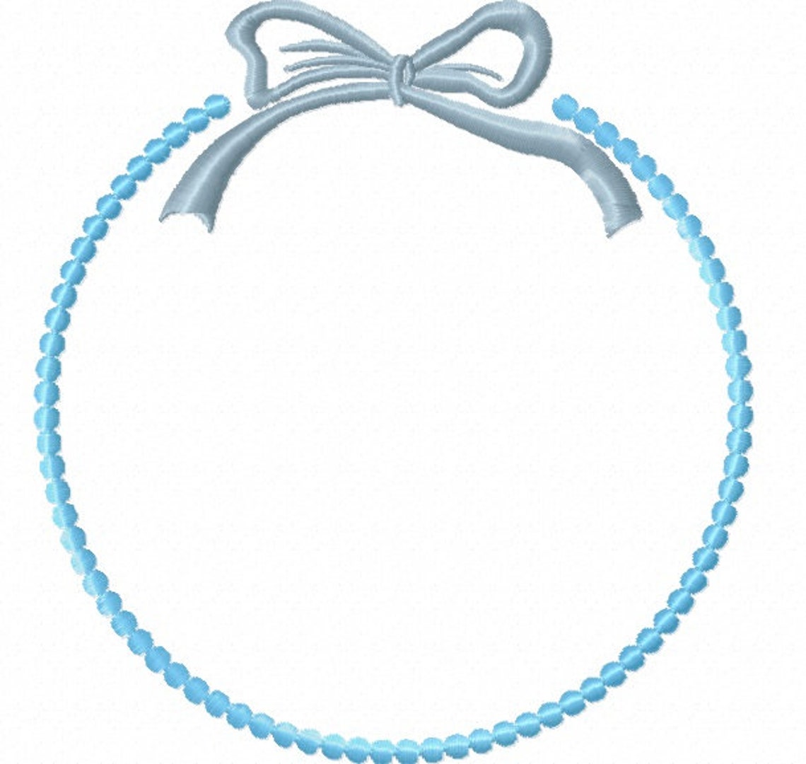 Bow Frame for Monogram Monogram Frame Machine Embroidery - Etsy